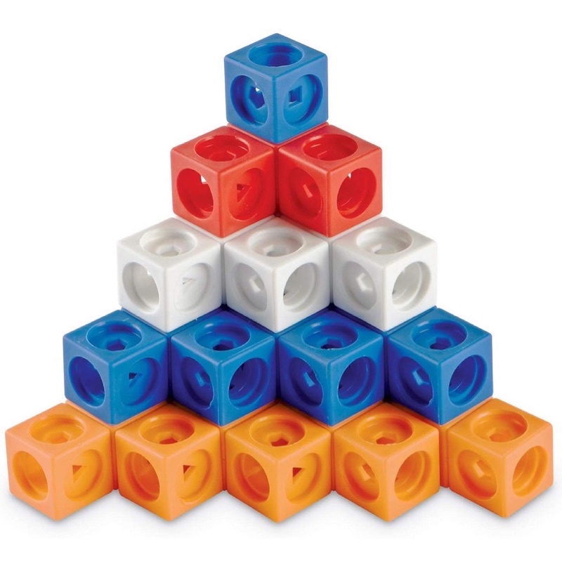 Learning Resources STEM Explorers Math Cubes Early Math Skills Mathlink Builders 100 Pieces Ages ...