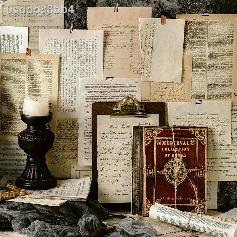 stationeryMiddle Ancient library beige paper Simulation book page ...