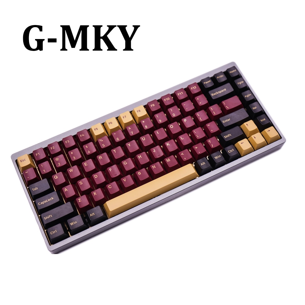G-MKY Red Samurai 160 KEYS Cherry Profile Keycap DOUBLE SHOT Thick PBT ...