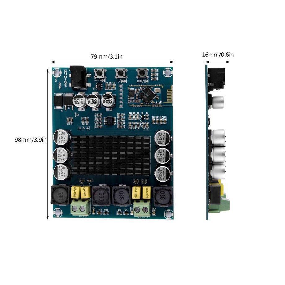 อุปกรณ์เสริม Xh - M 548 บลูทูธ 4 . 0 Dual Channel 120 Wเครื่องขยายเสียง ...