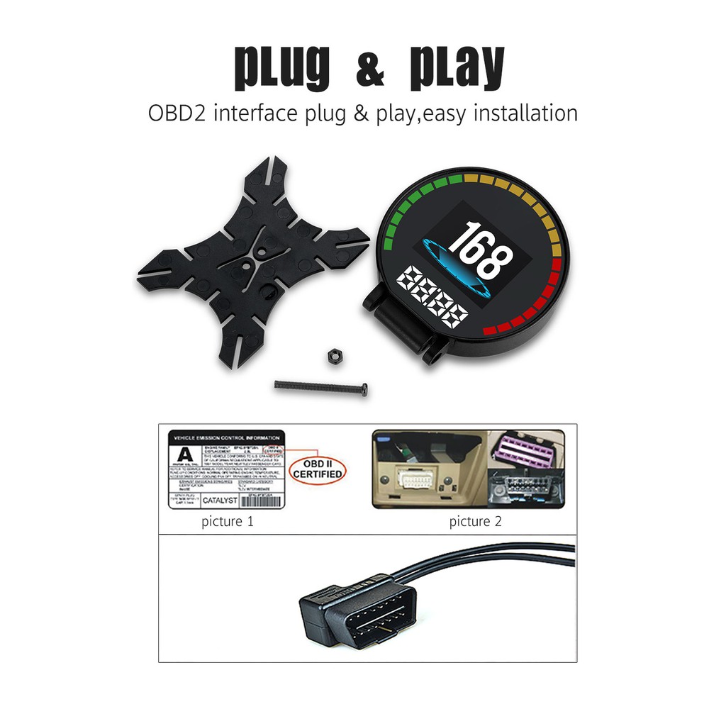 OBD2 Smart Gauge P15 MAX ™️ ใหม่ (รับประกัน 2 ปี) เกจวัด วัดความร้อน ...