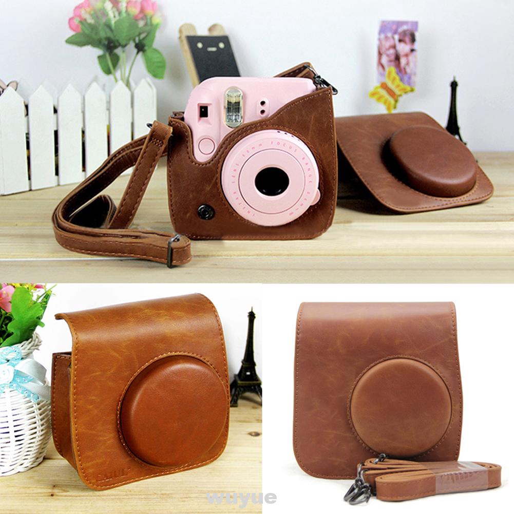 For Cute Leather Camera Bag Case Protector Box Fujifilm Polaroid Instax ...