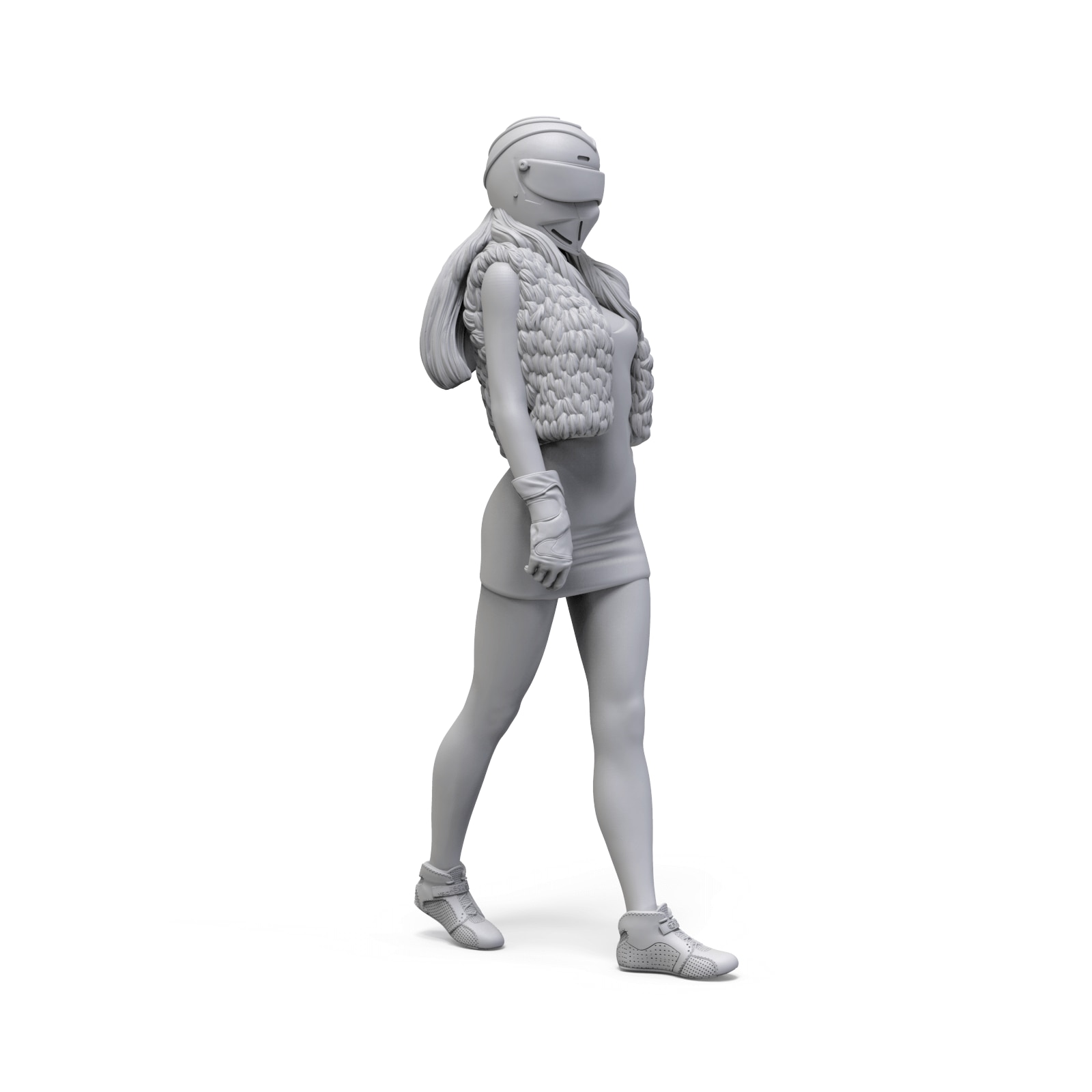 1/24 Resin Model Figure GK，Girl's In Action, Unassembled and unainted ...