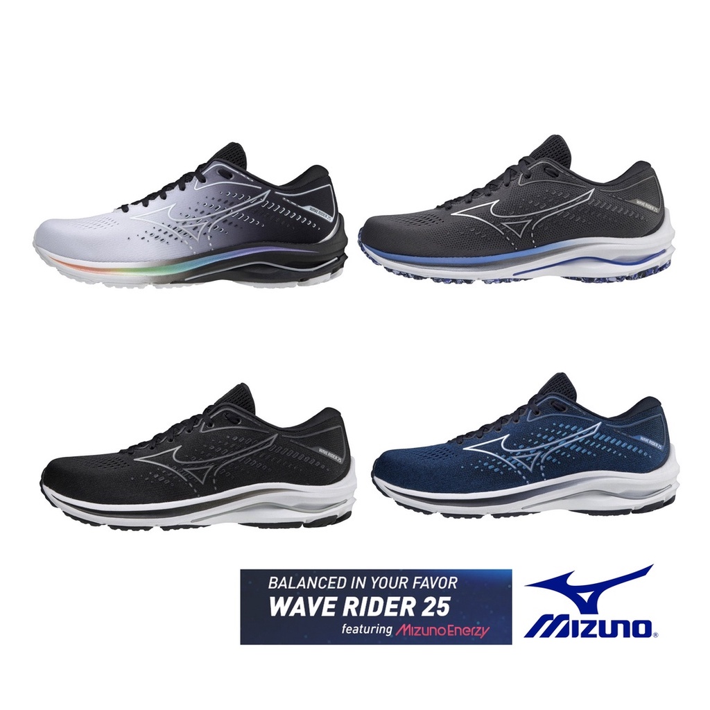 (hot)MIZUNO RUNNING WAVE RIDER 25 รองเท้าวิ่ง ผู้ชาย มิซูโน่ รุ่นฮิต ...