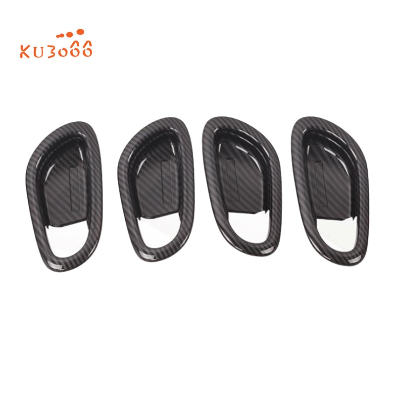 for Nissan Navara NP300 2016-2019 Carbon Fibre Car Inner Door Handle ...