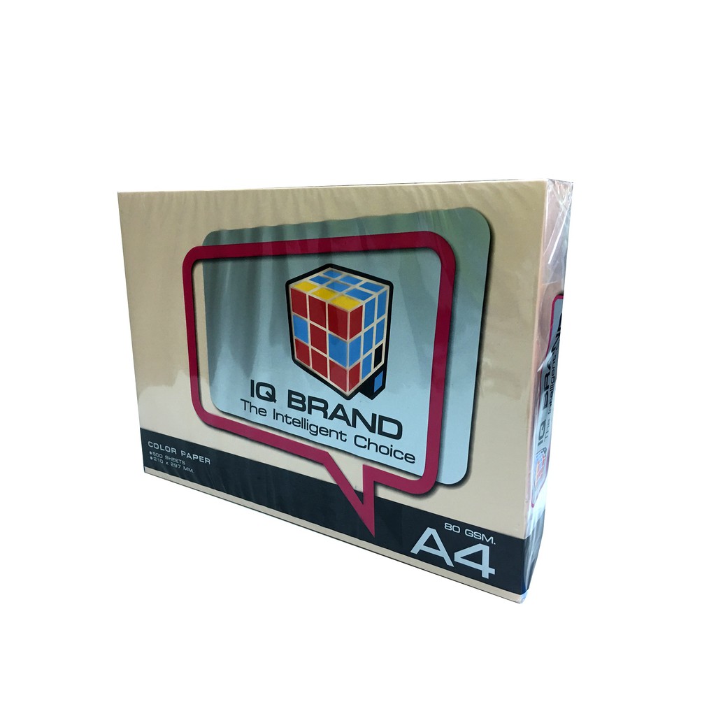 IQ Brand กระดาษสี IQ Brand A4 สีพีช Peach color O1 - iqbrand - ThaiPick