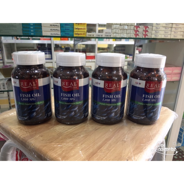 ถูกสุดๆ Fish Oil Real Elixir 1,000 mg 100cap มีจำนวนจำกัด | Shopee Thailand