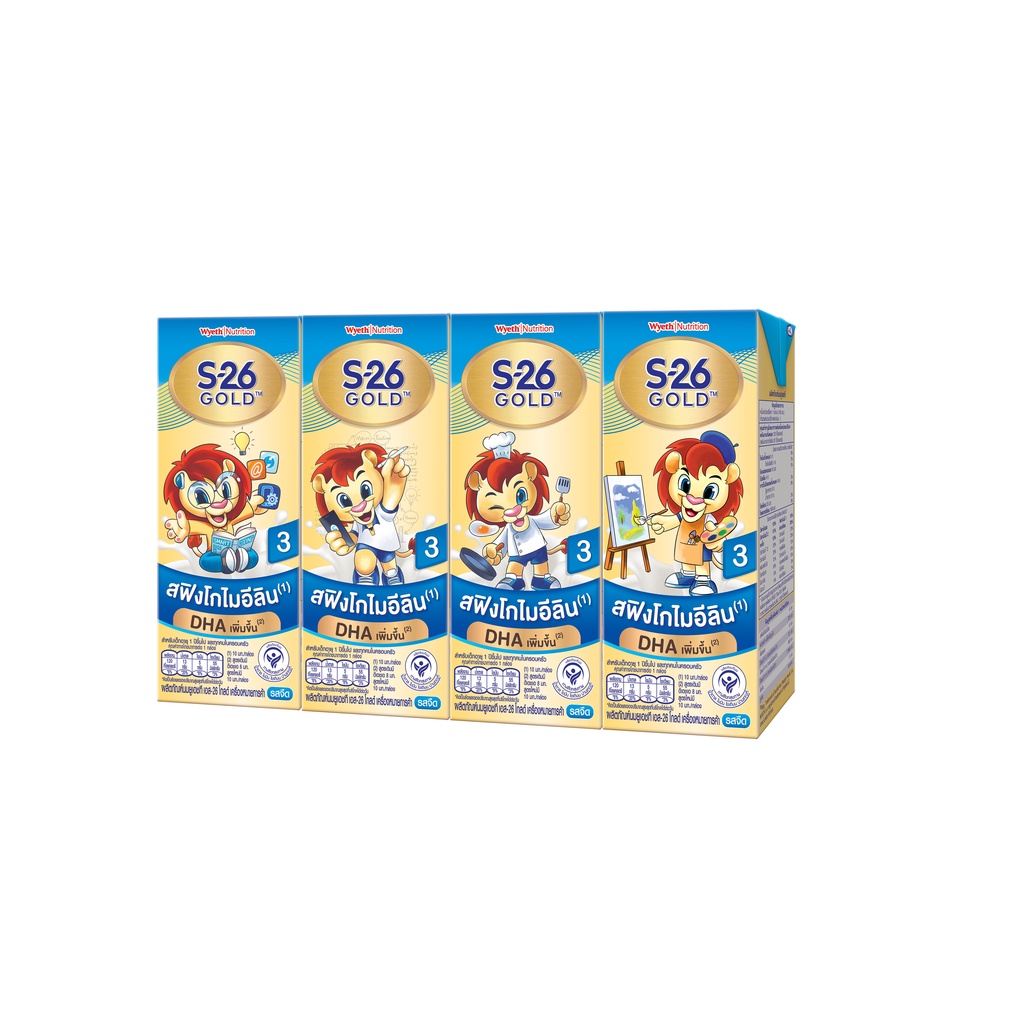 S-26 Gold UHT (Formula 3) Case นมกล่อง เอส-26 โกลด์ ยูเอชที (สูตร3) ยก ...