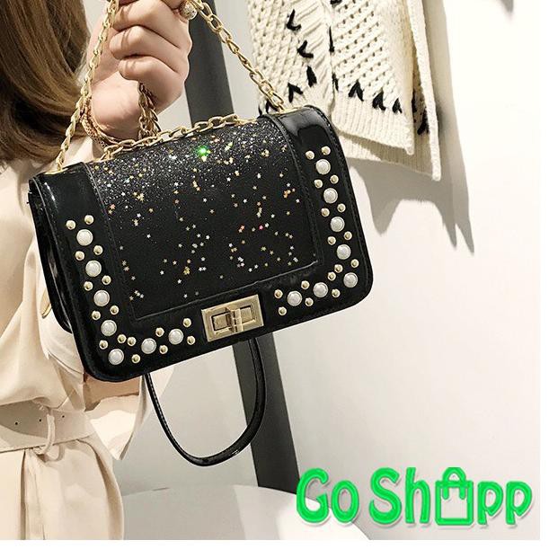 Code-764 กระเป๋าสะพายไหล่ หนังแวววาว นําเข้า สําหรับผู้หญิง ...