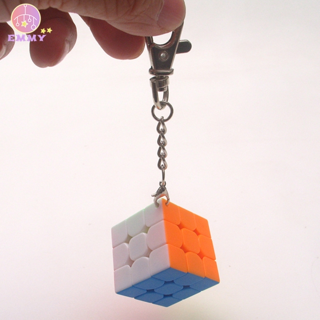 3cm Mini Small 3x3 Magic Cube Key Chain Smart Cube Toy & Creative Key ...