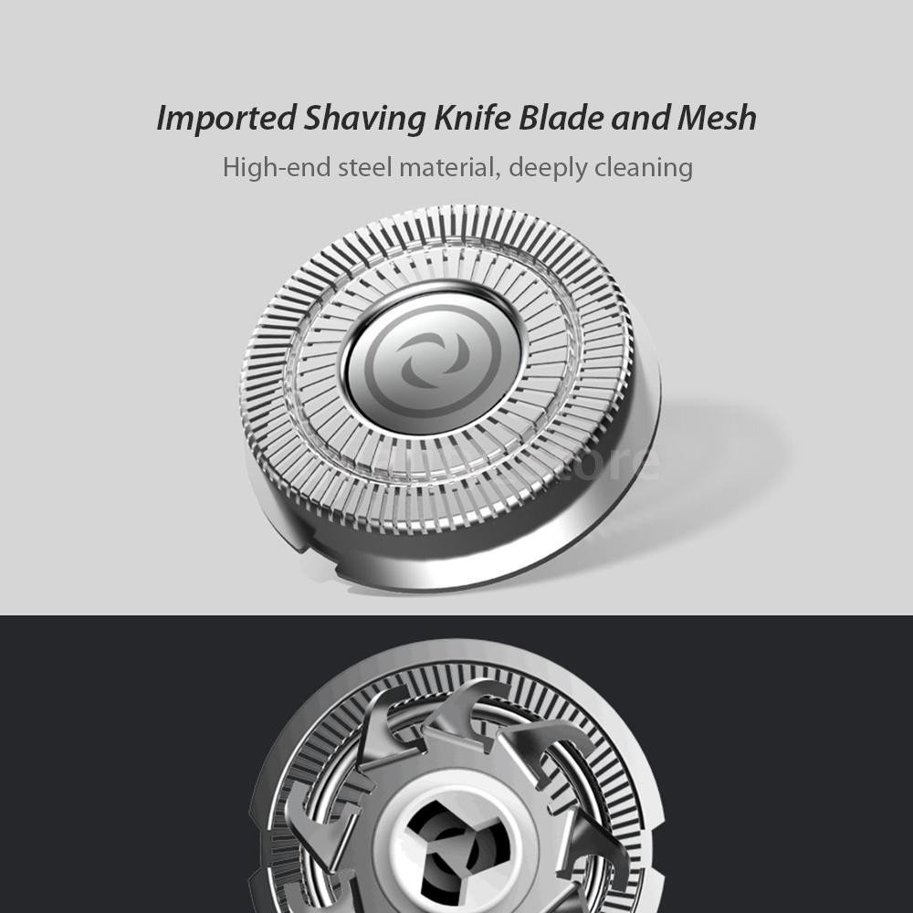 ส่งฟรีSO WHITE (PINJING) ES03 Electric Shave Razor 3 Head Flex Dry Wet ...