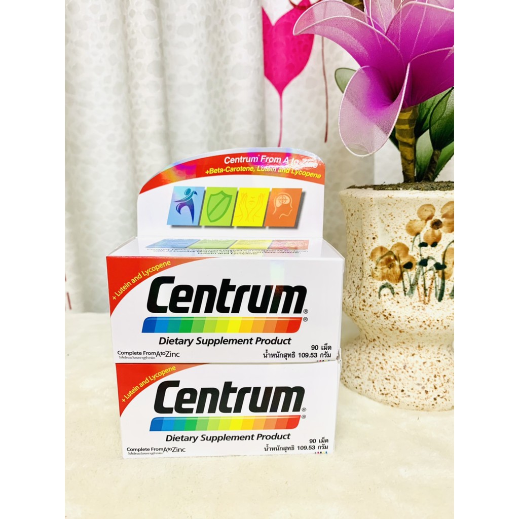 อาหารเสริม zinc ???? Centrum เซนทรัม From A to Zinc + Beta-Carotene ...