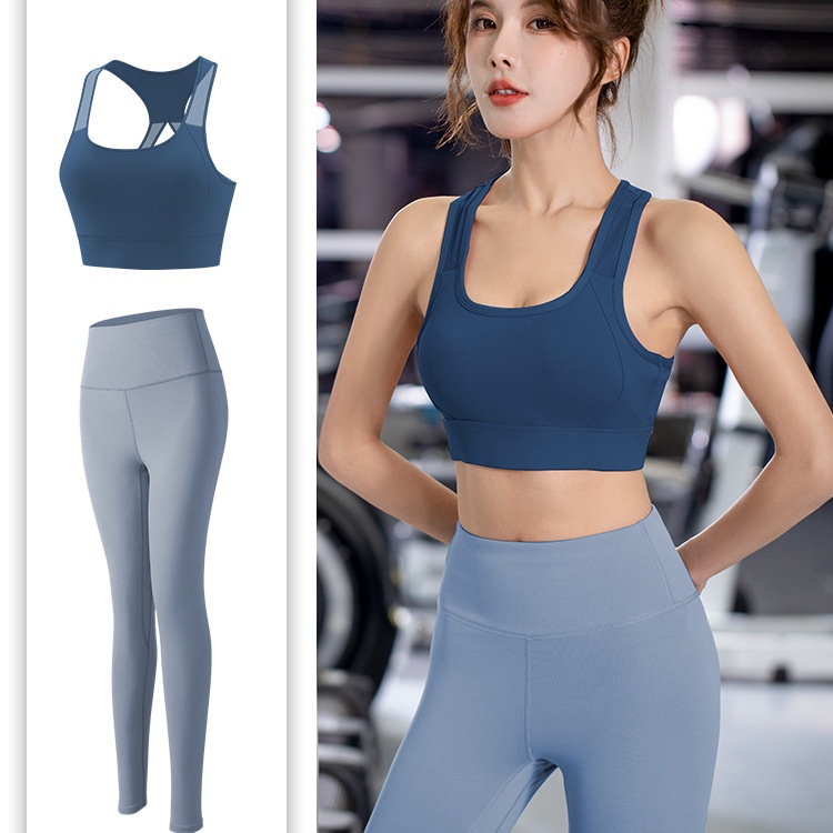 Sport Bra Pants Set 2-piece Sportswear Suit Running Gym Yoga Exercise Fitness Training Suit ...