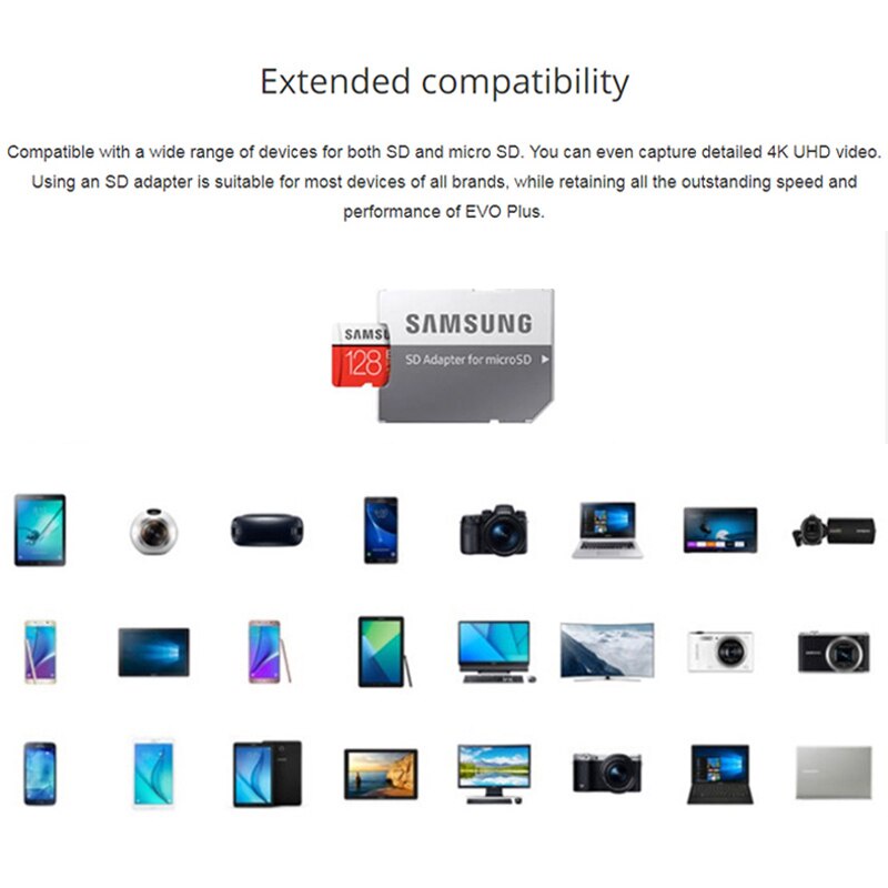 100 original SAMSUNG Memory Card Micro SD Card 128GB 512G 256GB 32G ...