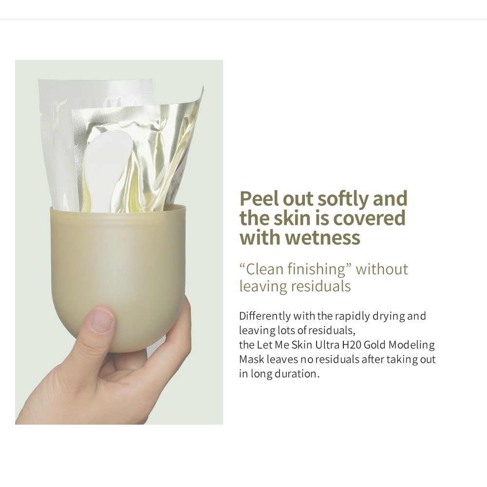 [OFFICIAL]Let Me Skin Ultra H20 Modeling Mask – 2 SET (Gold) Korean ...