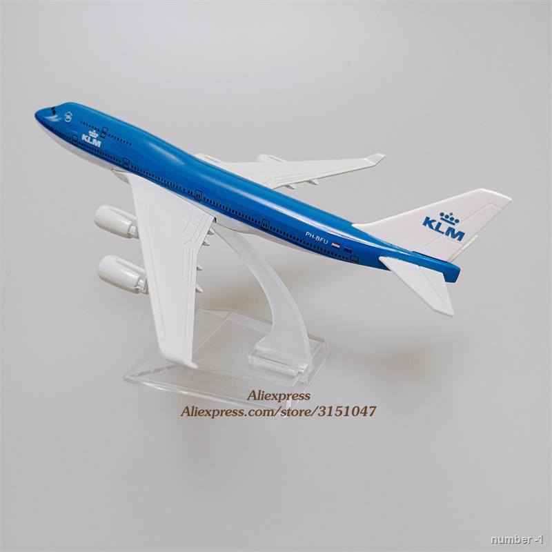 ของสะสม Alloy Metal Netherlands Air KLM B747 Airlines Airplane Model ...