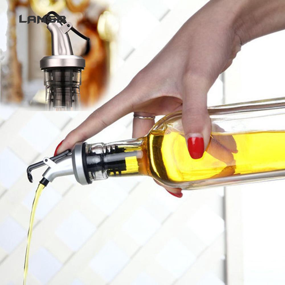 ★SS Oil Sauce Vinegar Bottle Flip Cap Stopper Dispenser Pourer Faucet ...