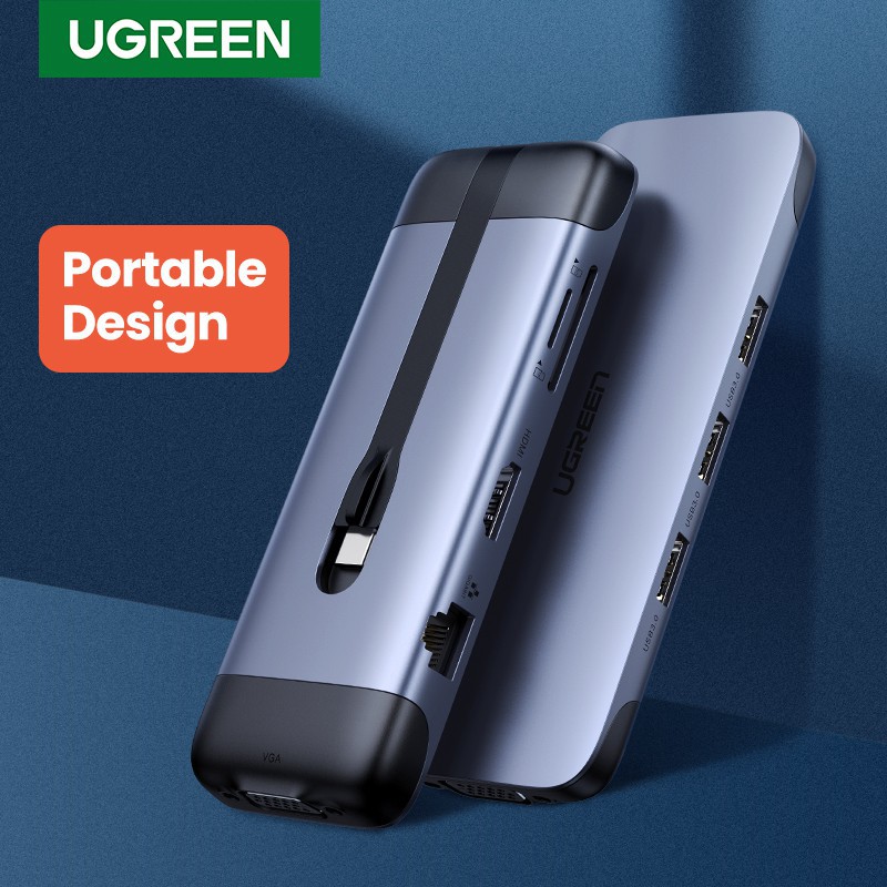 Ugreen ฮับอะแดปเตอร์ Type C To Multi Usb 3 . 0 Hub ( แบบพกพา ...