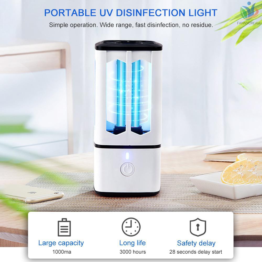 F&D Killing 99% Bacterial Ultraviolet Disinfection Light Portable UV Germicidal Lamp USB ...