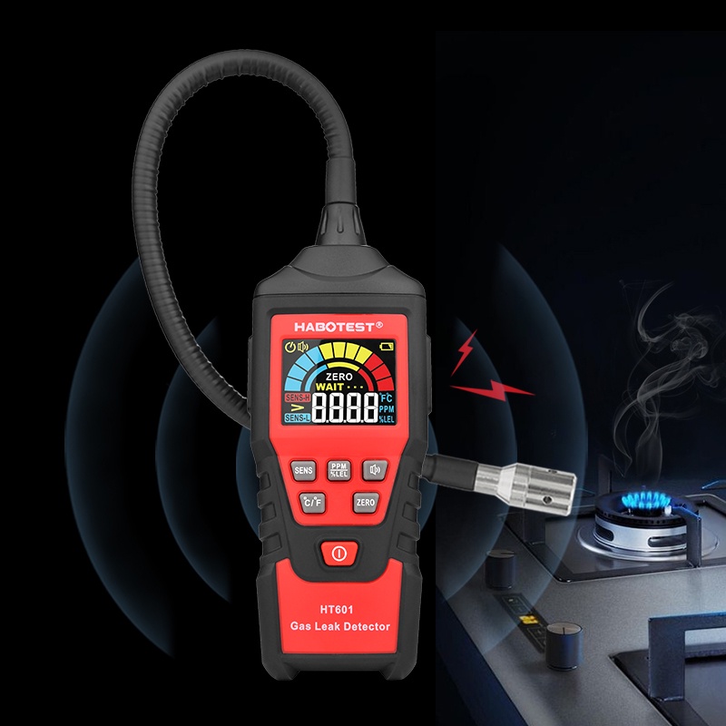 Gas Leak Detector Gas Analyzer Monitor Combustible Flammable Natural ...