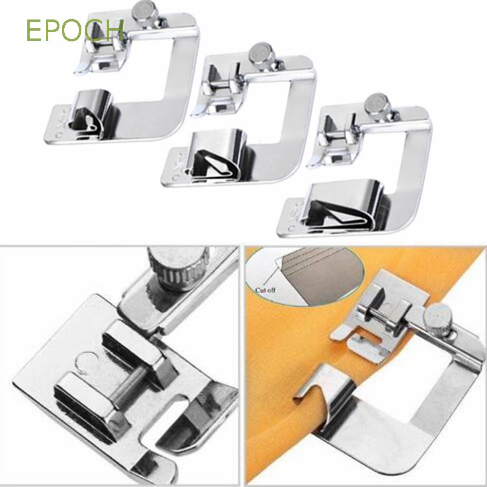 EPOCH 3PC Sewing|Household Rolled Hem Foot Presser Binding Janome DIY ...