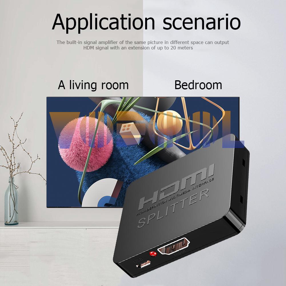 ( Vd ) Hw - Hd 102 M Hdmi Mini Splitter 1 Input 2 Output 4k X 2k Dual ...