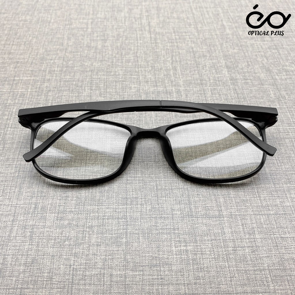 Optical Plus แว่นสายตาสั้น Glasses เลนส์กรองแสง Blue filter เลนส์กรองแสงสีฟ้าที่มีโทษ แถมผ้าเช็ด ...