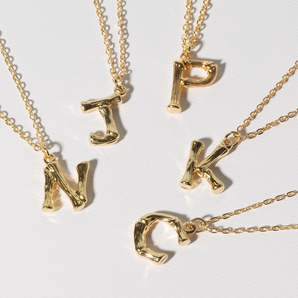 Lapaire l รุ่นขายดี Alpha necklace สร้อยคอ ตัวอักษร A-Z [ Alphabet ...