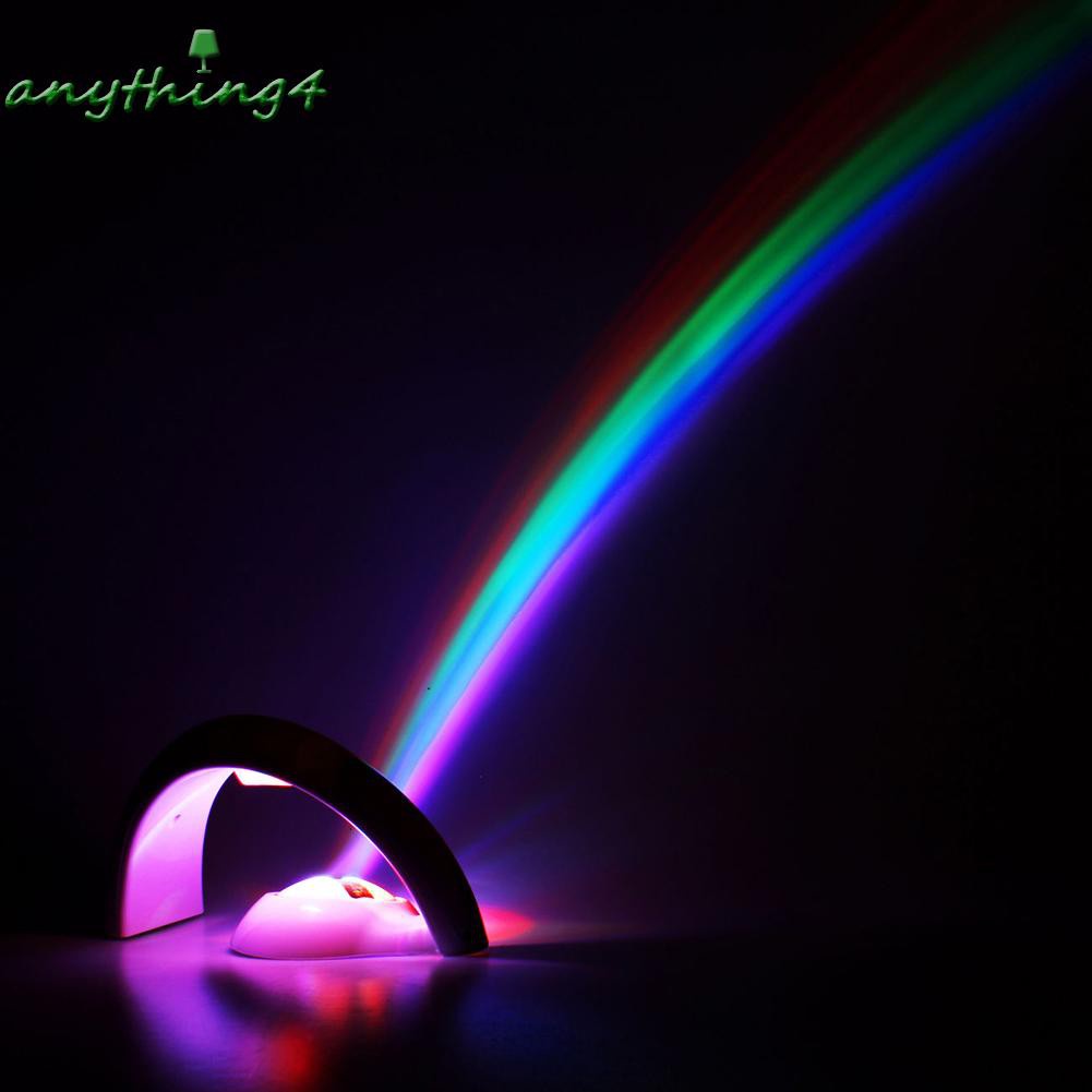 Cotton Light★ LED Rainbow Projection Lamp Colorful Atmosphere Night ...