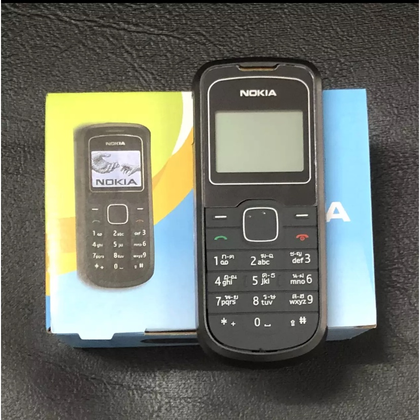 Nokia 1280 โทรศัพท์ลูกอมคลาสสิกปุ่มเก่าพร้อมปุ่มไฟฉายนักเรียนผู้สูงอายุผู้สูงอายุเครื่องสแตนด์ ...