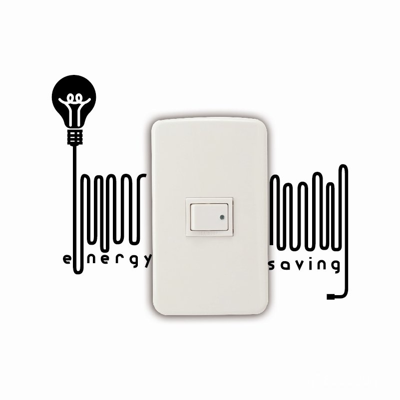 #styleKG-70 Creative Bulb Save Electricity Switch Sticker Cartoon Bulb ...
