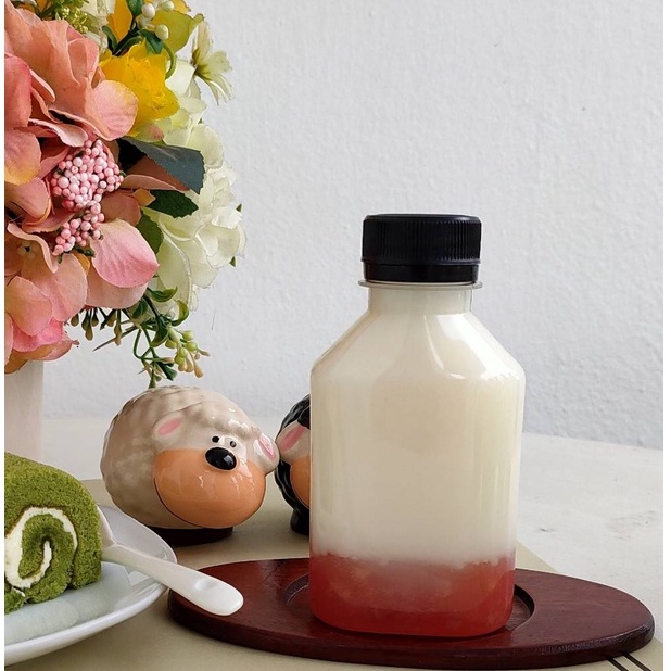 ขวดพลาสติกใส PET ขวดแบน ทรงรีเจนซี่ 220 ml 220cc พร้อมฝา (ไม่มีสติกเกอร์) - max_pack - ThaiPick