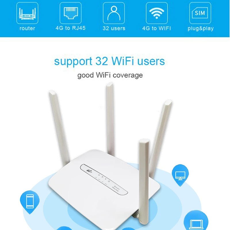 â C300 4G WIFI Router Full Port 2.4GHz/5GHz Wifi Repeater 4 * 6dBi à¹€à ...