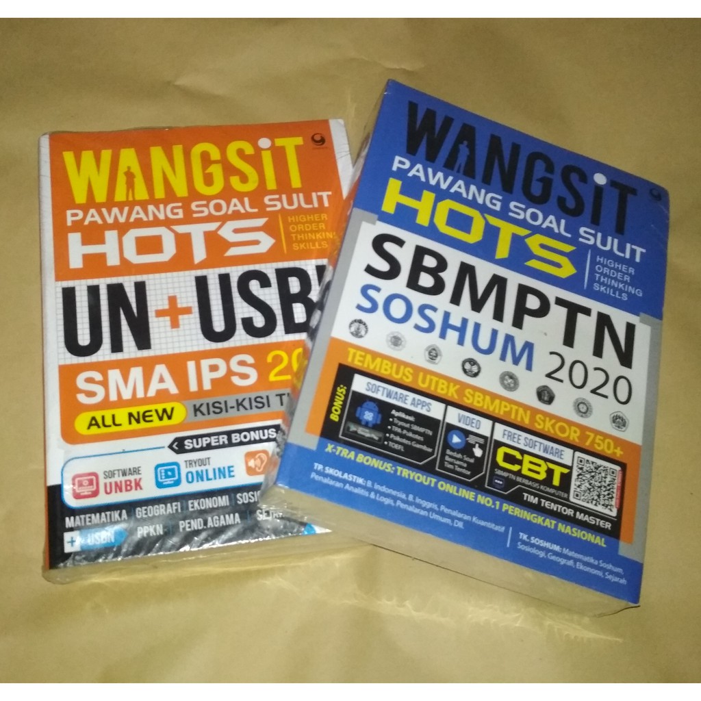 Un WANGSIT แพคเกจหนังสือ USBN High School IPS SBMPTN SOSHUM 2020 ...
