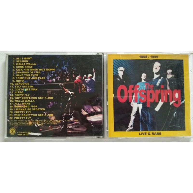 ซีดีเพลง THE OFFSPRING 19981999 Live Rare (LiveConcert) RARE CD Music ...