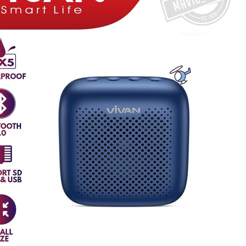 Vivan Vs1 ลําโพงบลูทูธกันน้ําขนาดเล็กรองรับ Usb & Sd Card - lani9_store ...