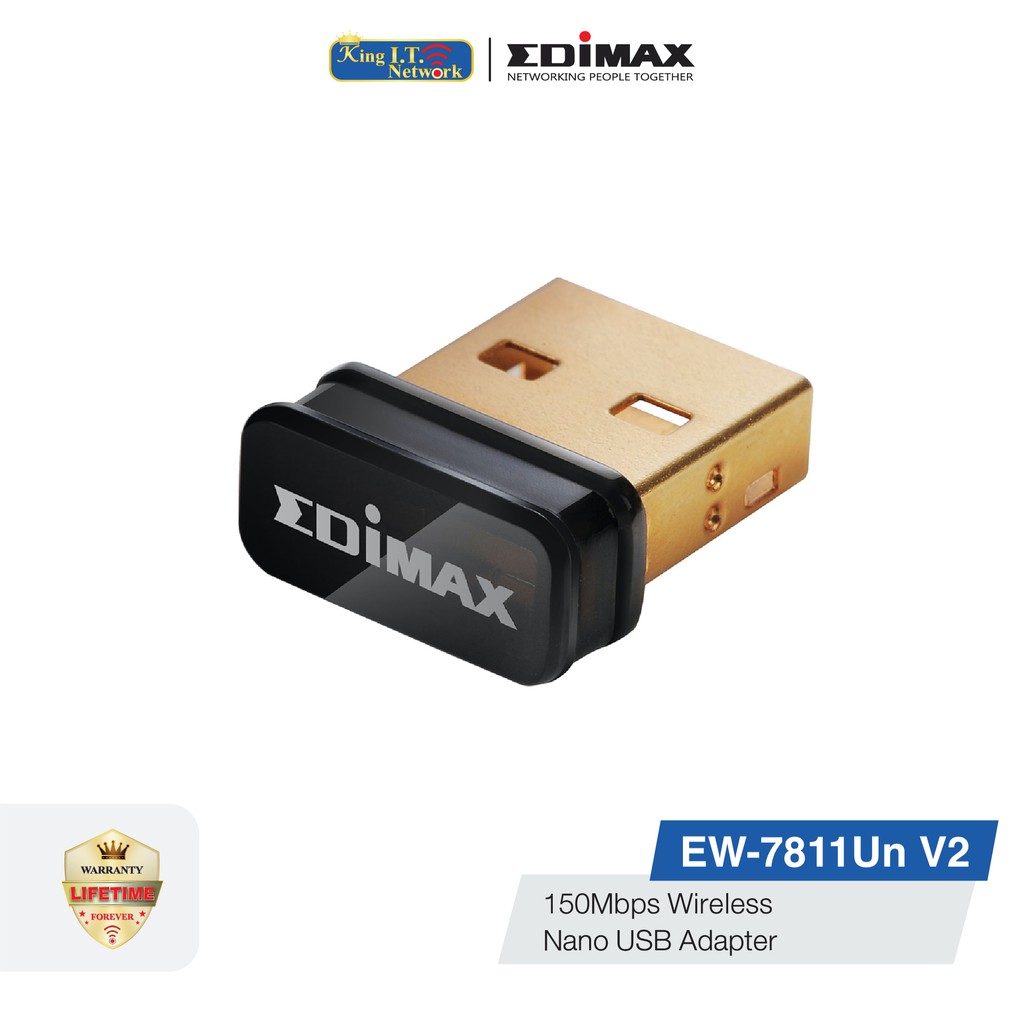EDIMAX (EW-7811Un V2) N150 Nano USB Wi-Fi Adapter - kingitnetwork ...
