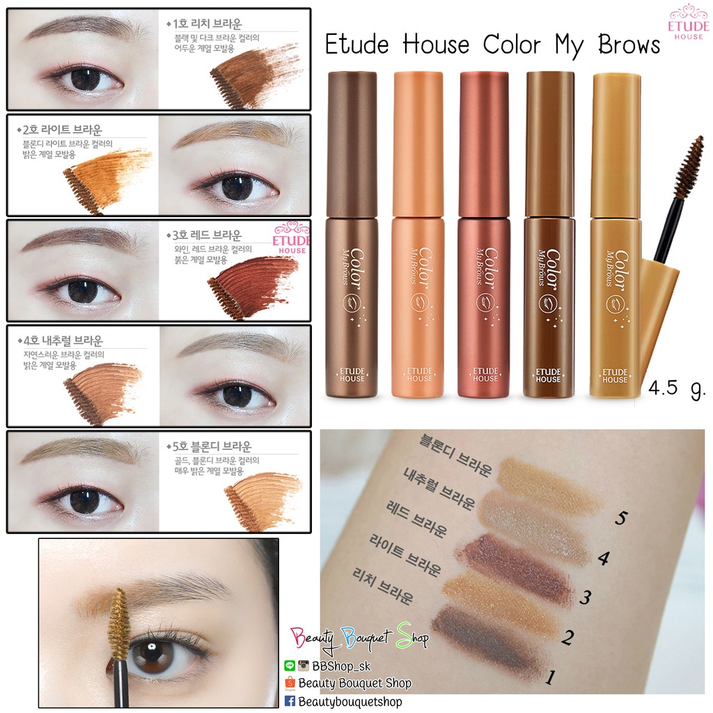 Etude House Color My Brows | Shopee Thailand