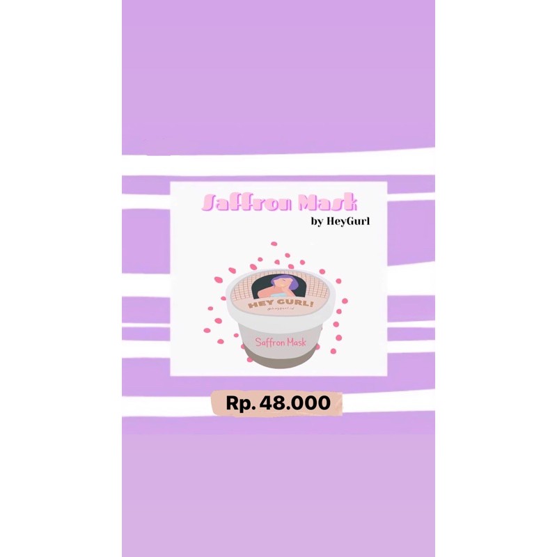 (official Reseller) หน้ากาก Saffron Mask By Hey Gurl! (ฟรีแปรง ...