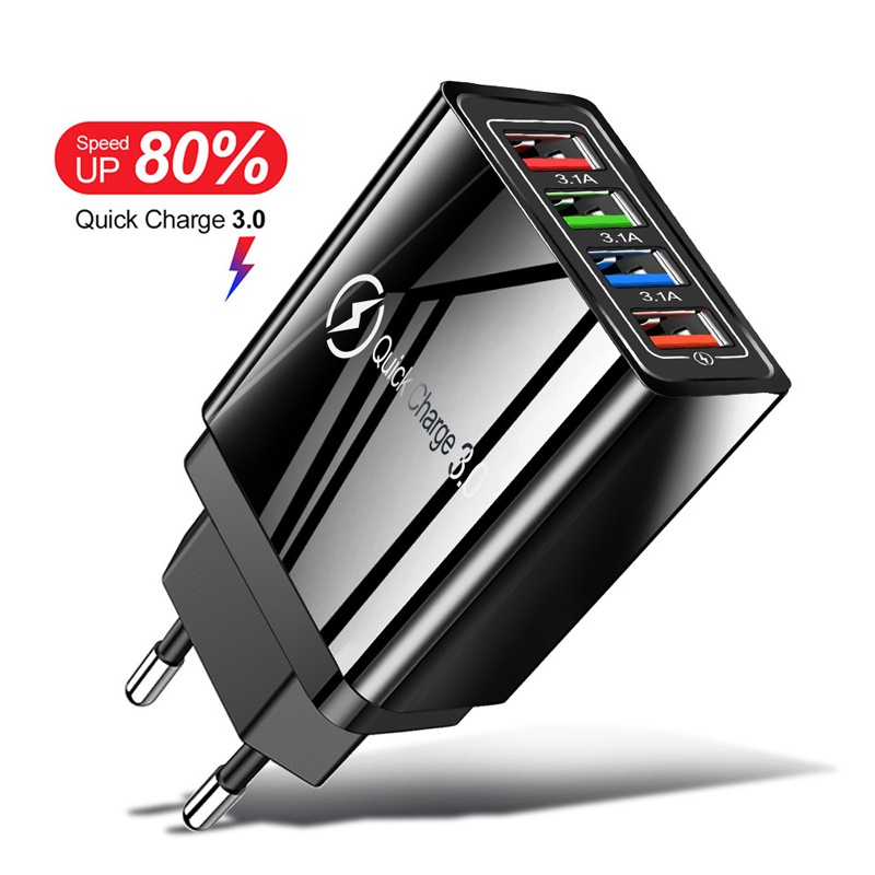 ไร้สายชาร์จ4U Quick Charge 3.0 USB Charger for iPhone Samsung Huawei ...