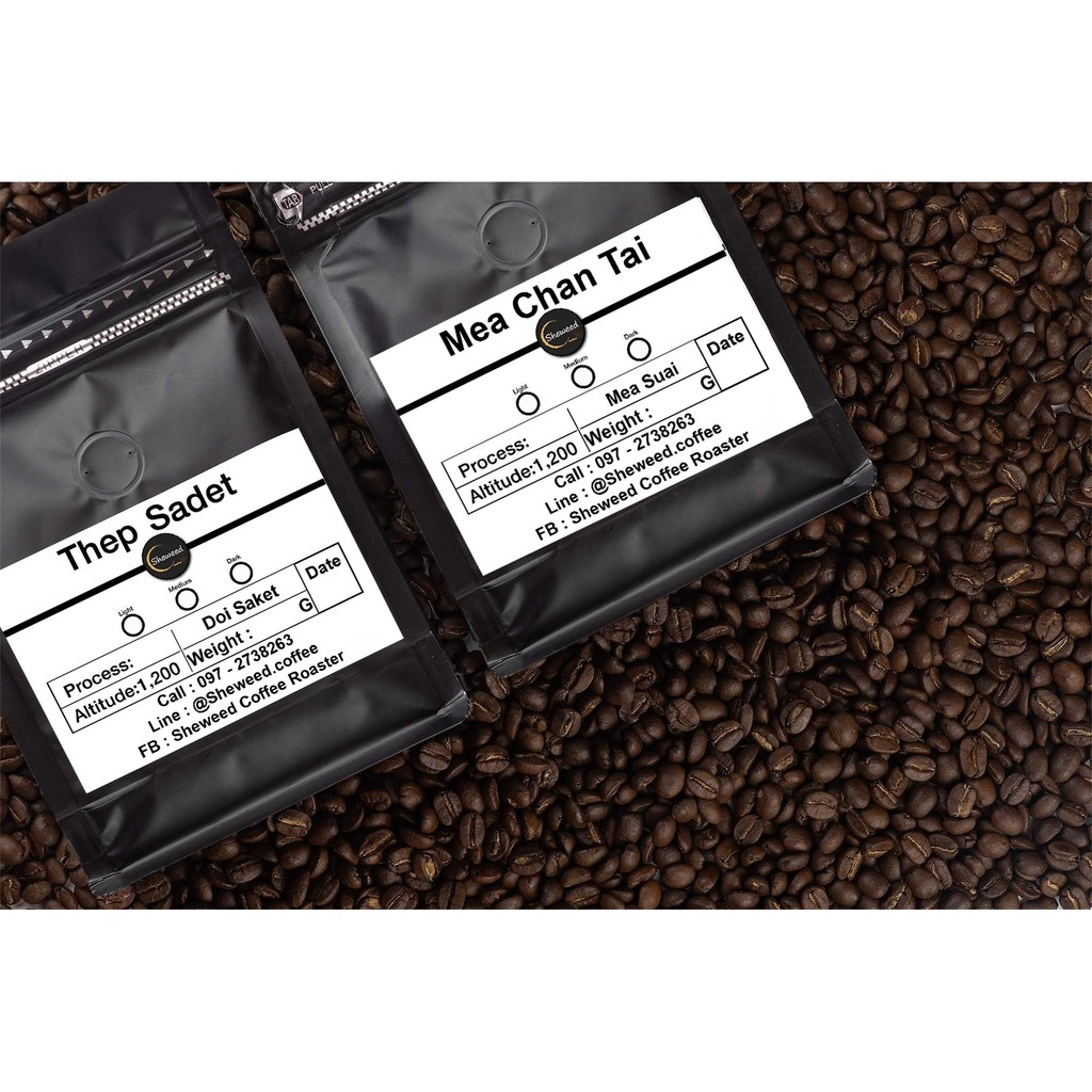 เมล็ดกาแฟคั่วสด เทพเสด็จ Dry Process By Sheweed Coffee Roaster - SCR ...