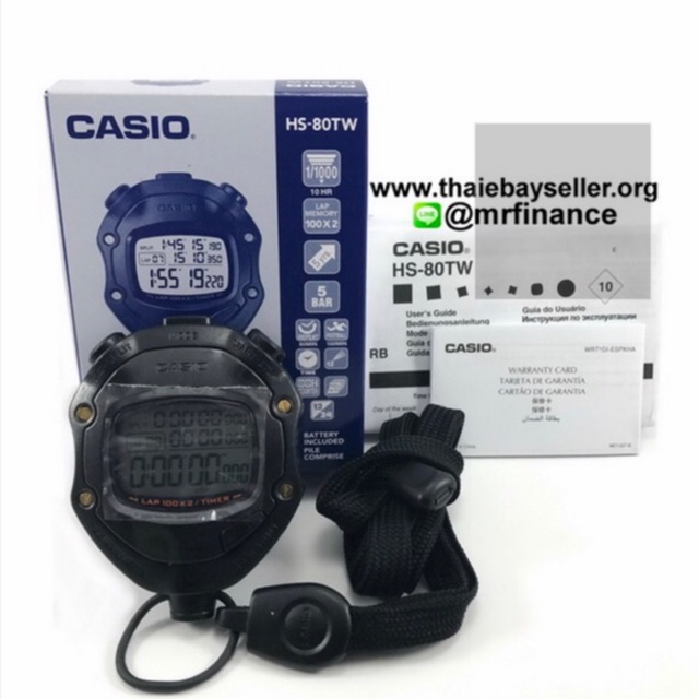CASIO STOPWATCH SPORTY HS-80TW ของใหม่ ของแท้ | Shopee Thailand