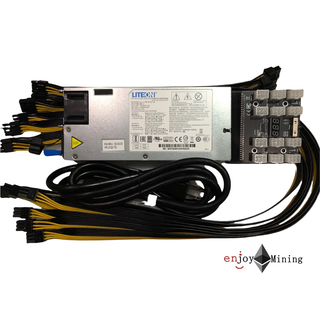 PSU SERVER 750w-1800w จ่ายไฟการ์ดจอ ครบชุดพร้อมขุด สาย6เส้น ...