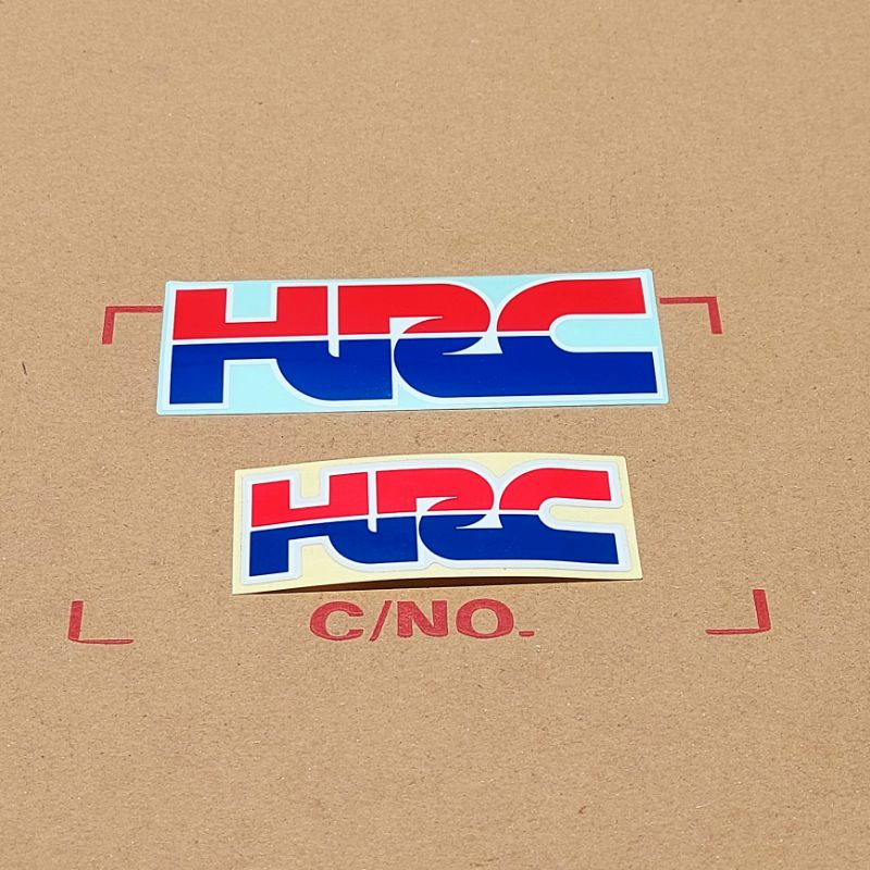สติกเกอร์แท้ เครื่องหมาย HRC (HONDA RACING CORPORATION) สินค้าแท้เบิก ...