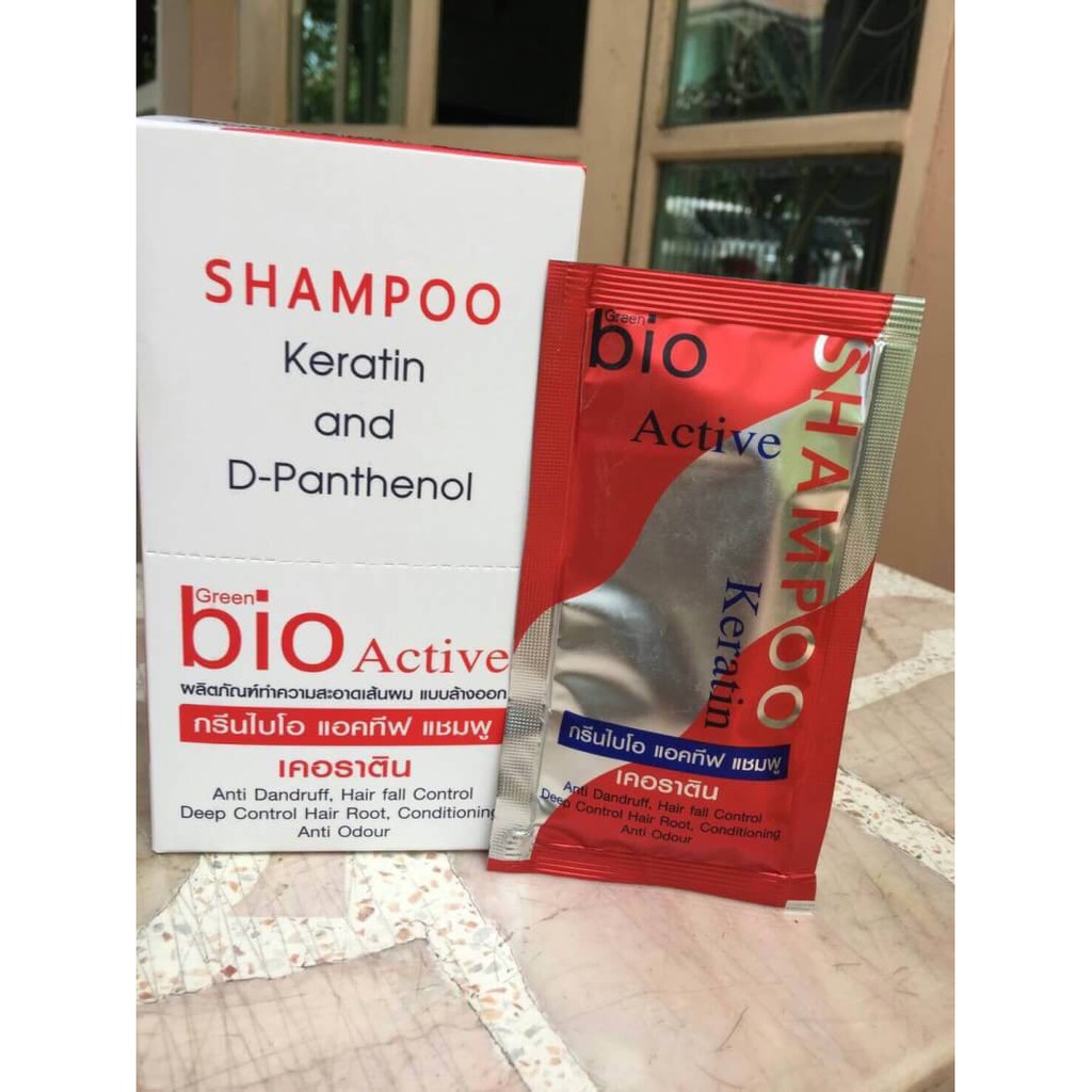 Green bio Active Shampoo ( ซองแดง ) - shopbuffett - ThaiPick