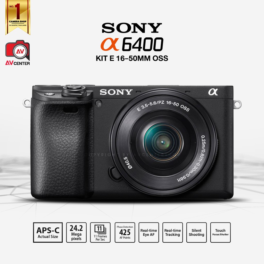 Sony Camera A6400 kit 16-50 mm. **เมนูไทย [รับประกัน 1 ปี By ...