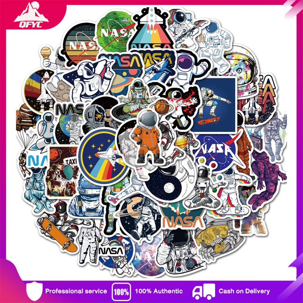 พร้อมส่ง 50 ชิ้น ลายนักบินอวกาศ NASA Space Aviation พีวีซี กันน้ำ ...