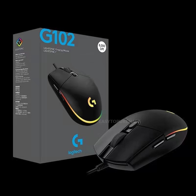 เมาส์เกมมิ่ง LOGITECH G102 Lightsync PRODIGY Gaming Mouse - p5hzsartya ...