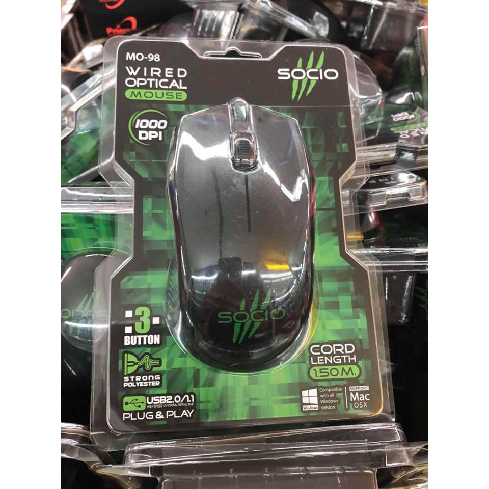 Mouse Mouse Socio รุ่น Mo-98 หัว USB | Shopee Thailand