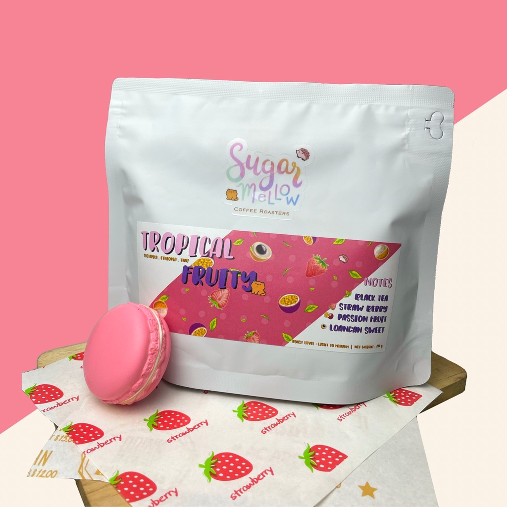 Tropical Fruity - Light Medium เมล็ดกาแฟคั่ว 200 g. 500 g. By Sugar ...